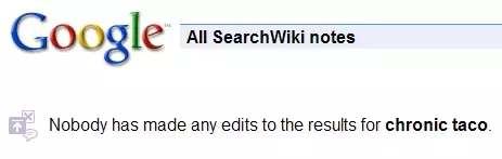 SearchWiki 無編輯