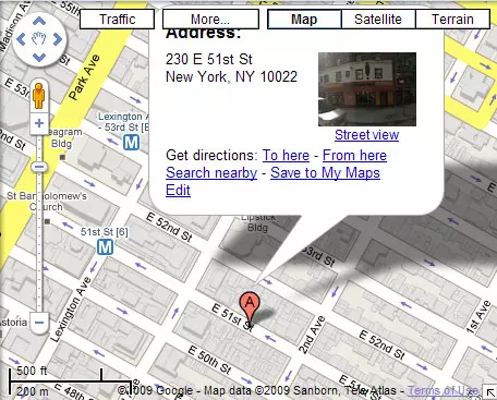 Harta Google a locației restaurantului Parnasse, New York