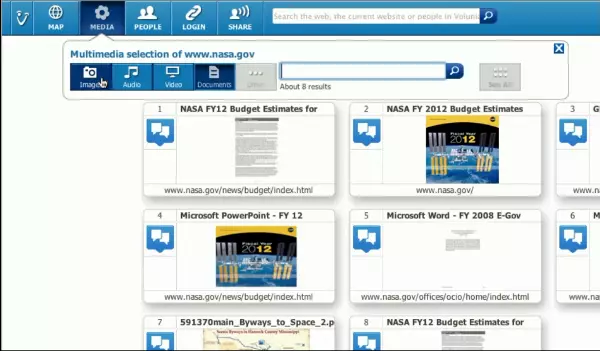 “Volunia” -yň multimediýa gözleg süzgüji