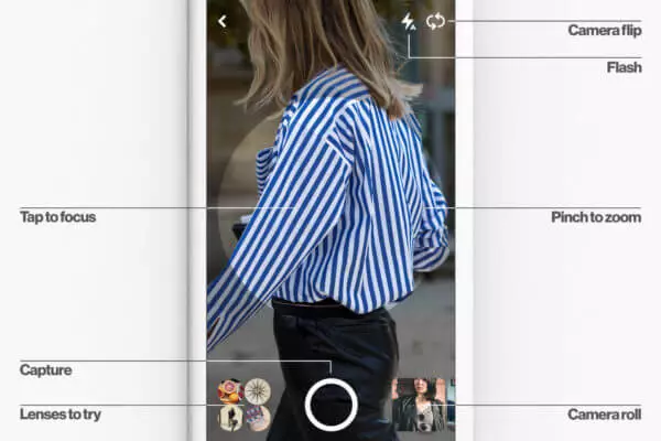 Pinterest ၏ Lens အပ်ဒိတ်သည် Snapchat ပုံစံအသွင်အပြင်နှင့် ဖက်ရှင်သဘောကို ပေါင်းထည့်သည်။ 11723_2