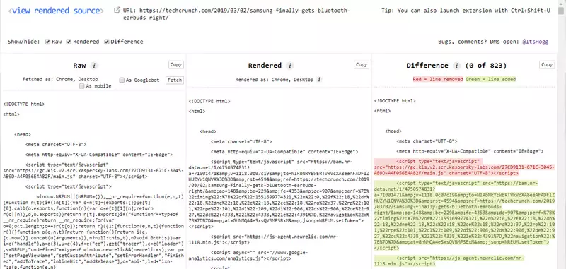 Verwenden Sie JavaScript zum Veröffentlichen von Inhalten? Hier sind 6 Möglichkeiten, gerenderten HTML-Code über Desktop und Mobilgerät anzuzeigen 1192_19