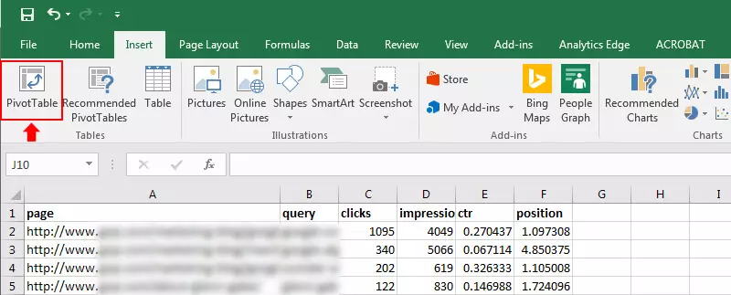 Draaitabel in Excel