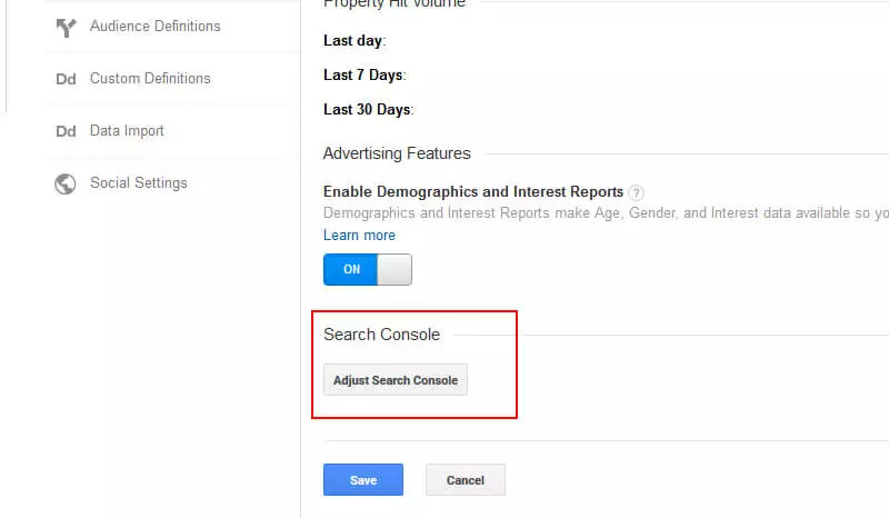 Hubungkan kembali GA dan GSC Setelah Mengubah Nama Domain