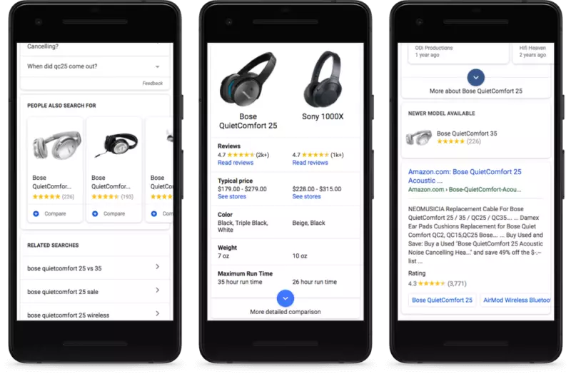 Google подобрява резултатите от пазаруването от мобилни устройства за празниците, добавя още информация за продуктите и ръководства за купуване 12408_2