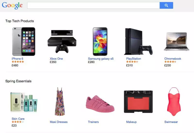 Google Shopping Storbritannien