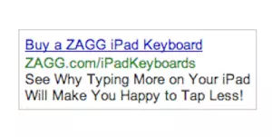 ZAGG iPad oglas
