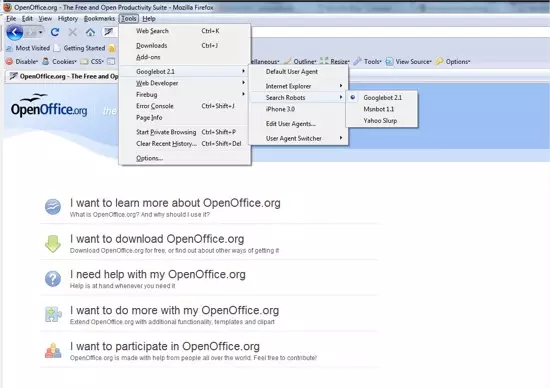 OpenOffice.org په Bing کې MIA دی، مګر دا سانسور نه دی