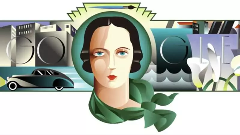 Tamara de Lempicka Google-krabbel vereer kunstenaar wie se werk op die Roaring '20's gefokus het 13526_1