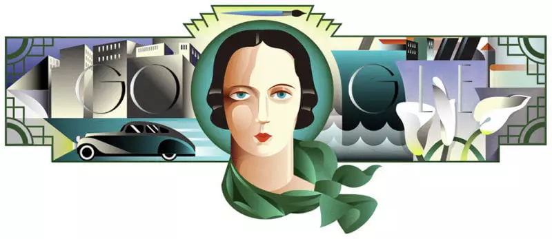 Tamara de Lempicka Google doodle ផ្តល់កិត្តិយសដល់សិល្បករដែលការងាររបស់គាត់ផ្តោតលើ Roaring '20s 13526_2