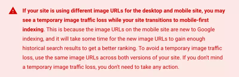 Ang mobile-first indexing guide update sa Google naghatag og gibug-aton sa samang sulod sa tibuok site versions 1393_2