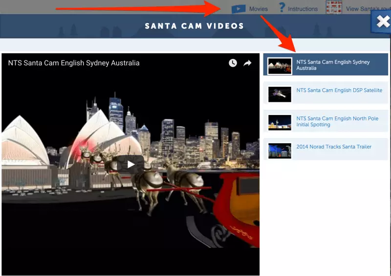 norad Santa Tracker Santa Cam