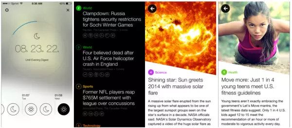 Yahoo News Digest Ekranları