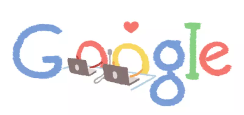 Ilogo ye-Google Valentine Day 2015