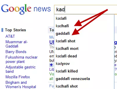 Kadafi, Gaddafi, Qaddafi: N'oge ọchụchọ, akwụkwọ akụkọ ka na-alụ ọgụ na aha onye ndu Libya 14485_13