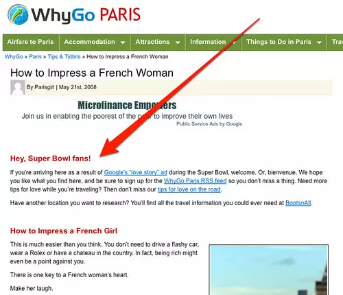 Како да импресионирате Французинка | Париски лог