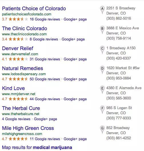 maconha medicinal Pesquisa do Google Denver