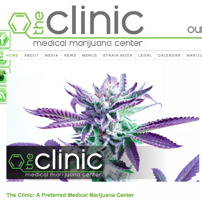 Die Homepage der Klinik Colorado