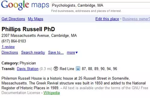 Halaman Tempat PhD Phillips Russell