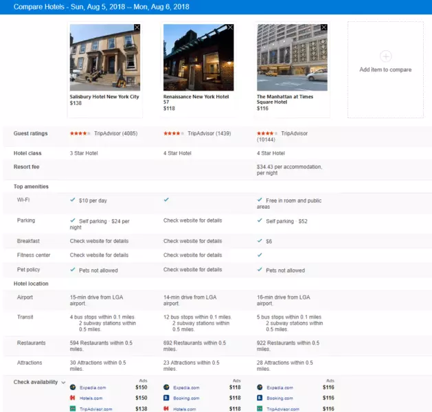 Bing nambihan filter booking hotél, harga jasa bumi & tawaran kupon dina pilarian 15108_4