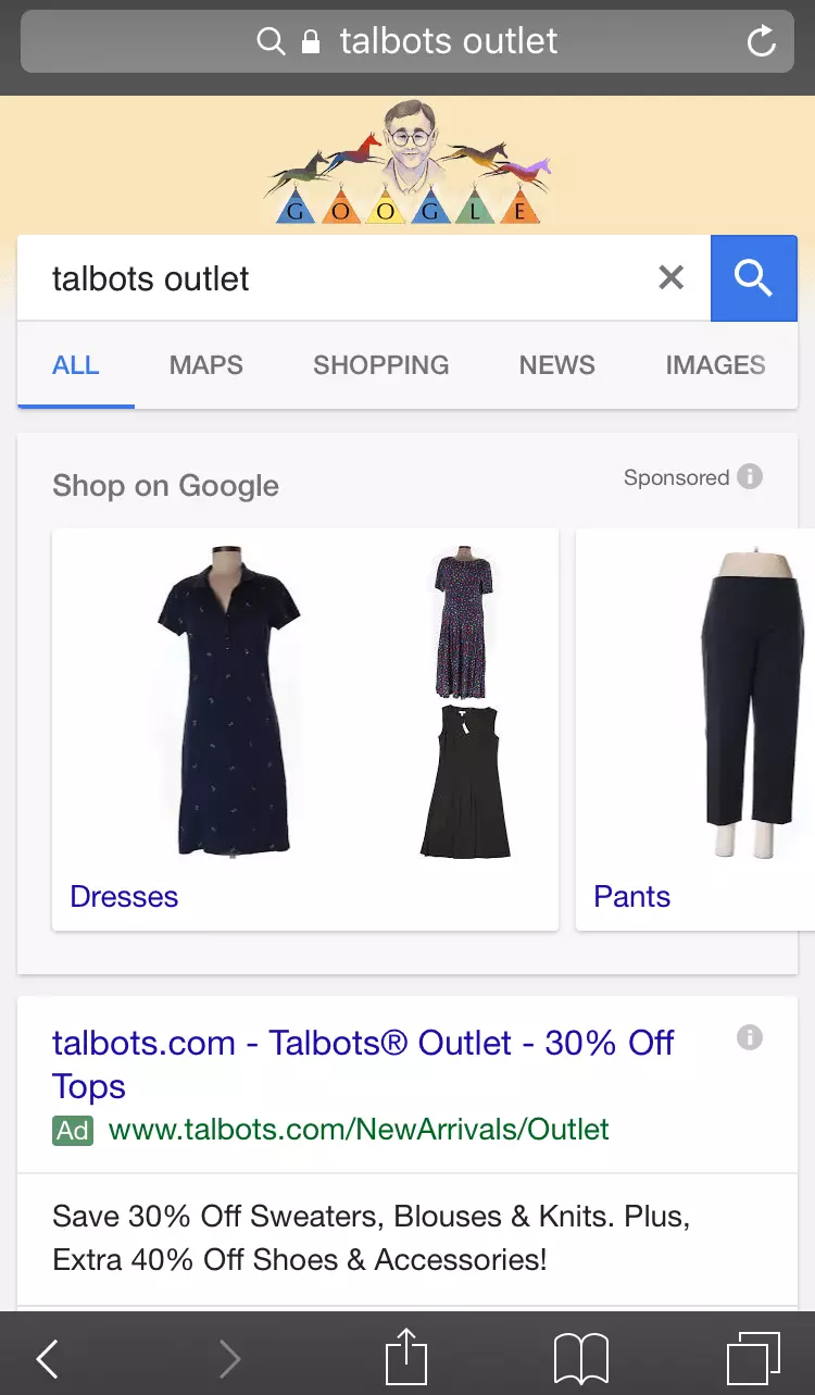 google-adwords-showcase-ads-zakupy-talbots-outlet