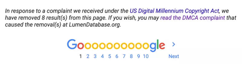 DMCA अनुरोधले गुगल खोज अनुक्रमणिकाबाट Moz हटाउँछ 156_2