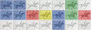 Tsingerintaona faha-182 an'i Eadweard J. Muybridge Logo Google 15814_1