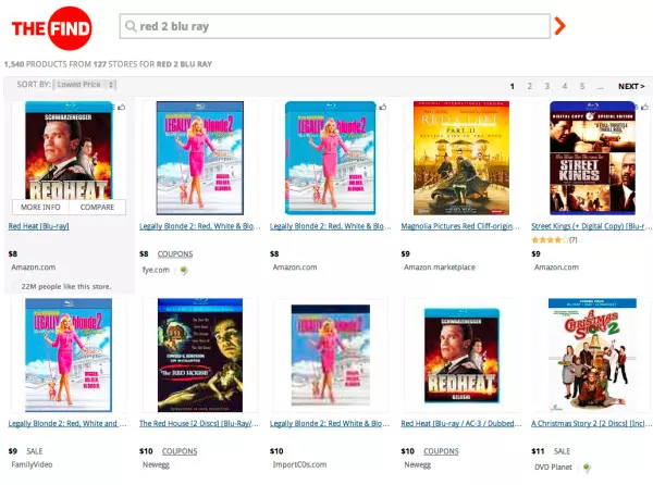 Nagpadayon ang Pagsulay: Unsang Shopping Search Engine ang Nakakaplag Ang Labing Maayo nga Presyo Alang sa Usa ka Blu-Ray? 15834_8