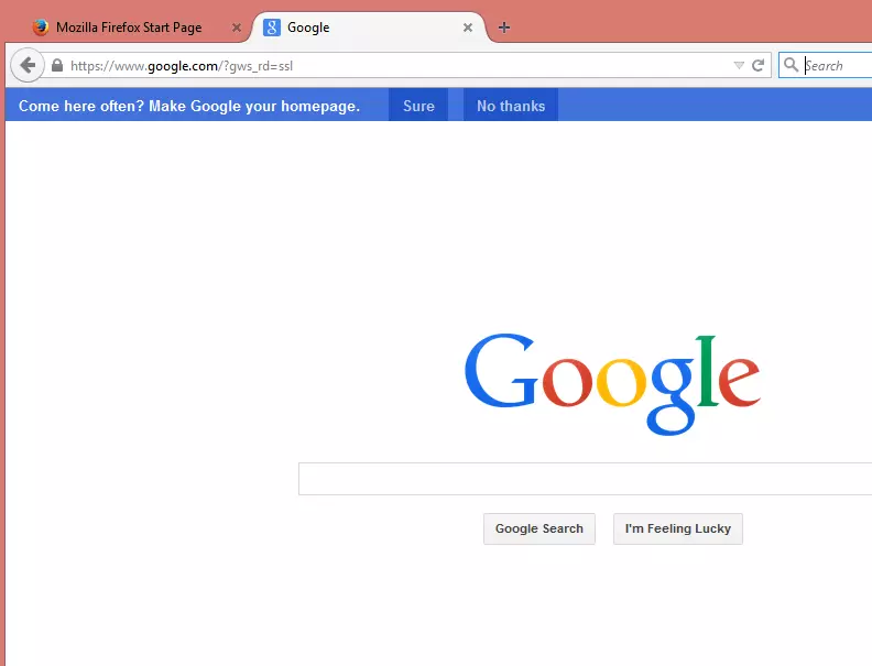 GoogleFirefoxプロンプト