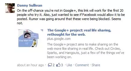 Google & Facebook Bicker ຫຼາຍກວ່າການແບ່ງປັນການເຊື້ອເຊີນ & ຈໍານວນຜູ້ໃຊ້ 16249_1