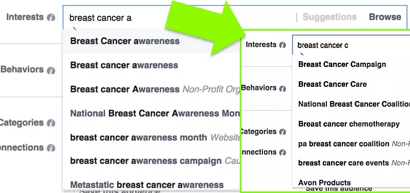 2015.10-aimClear-Targeting-Facebook-الاهتمامات-سرطان الثدي