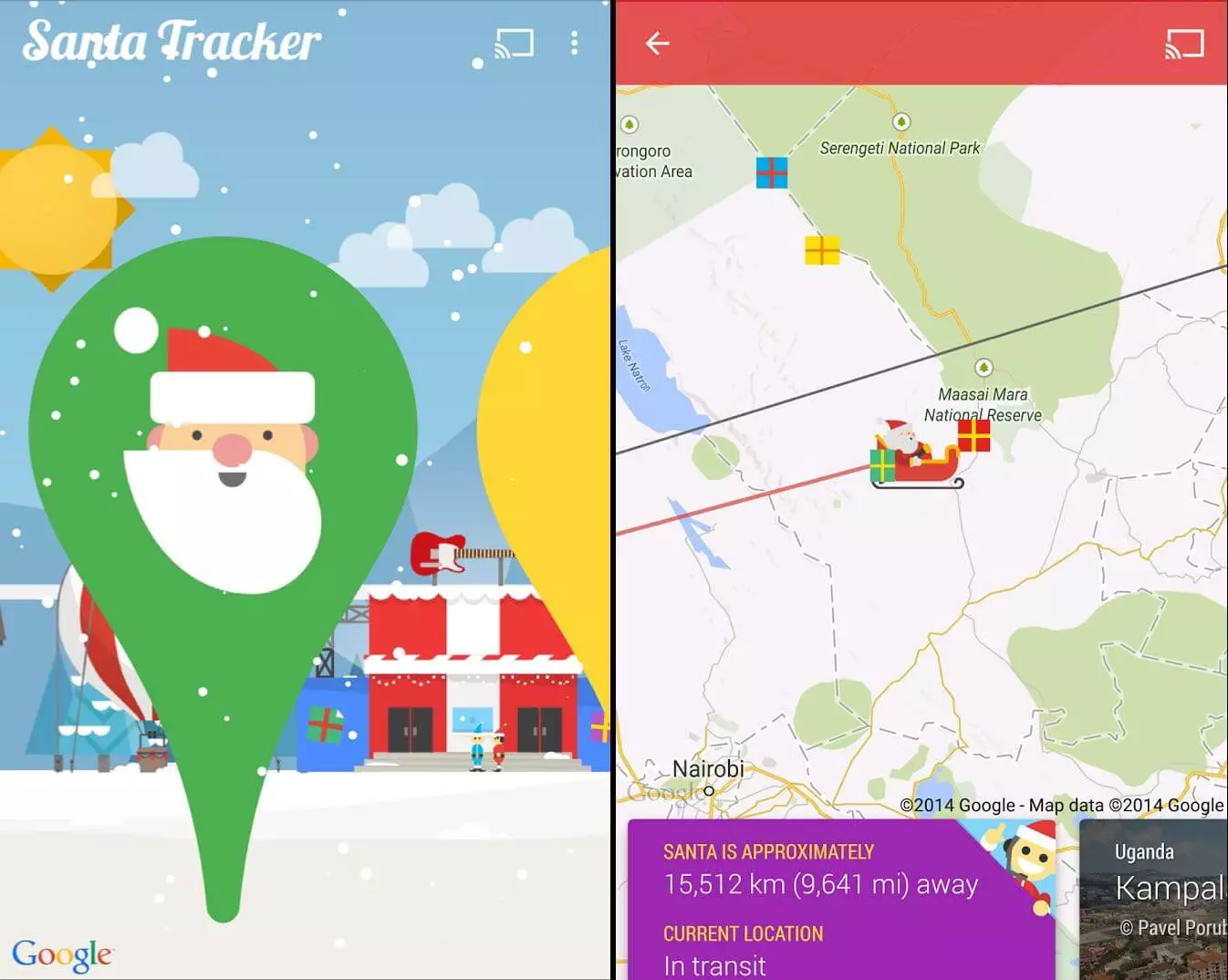 android santa tracker