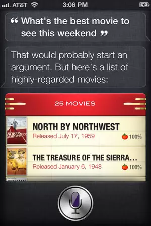 Пример фильмов Siri Weekend