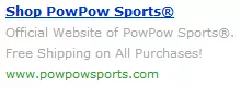 Parduokite „PowPow Sports Good“.