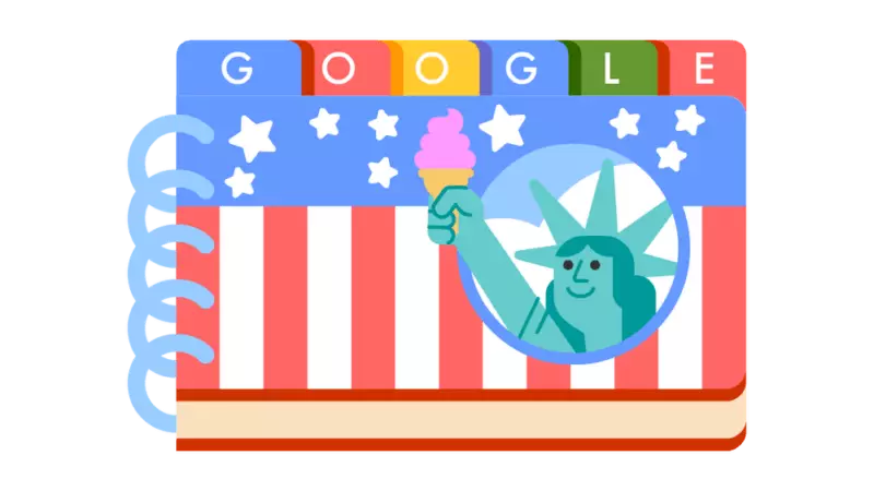 Googles doodle den 4. juli fremhæver de mest søgte opskrifter efter stat i USA 18065_1