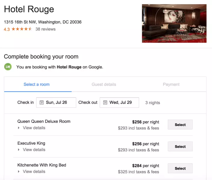 Google Booking