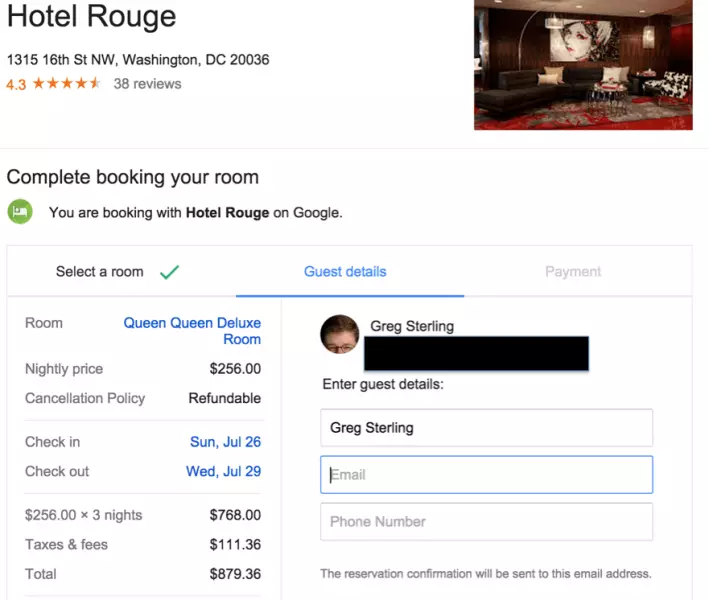 Google Booking