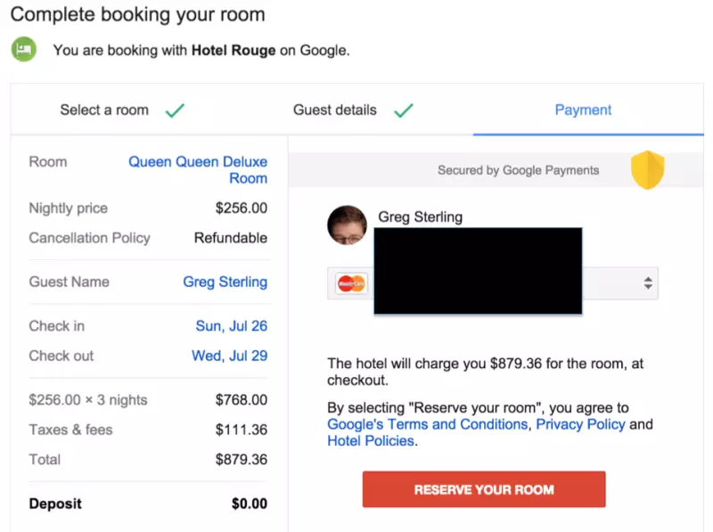 Google Booking