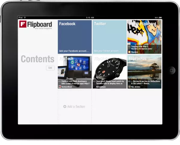 Приложение за социални новини Flipboard за iOS