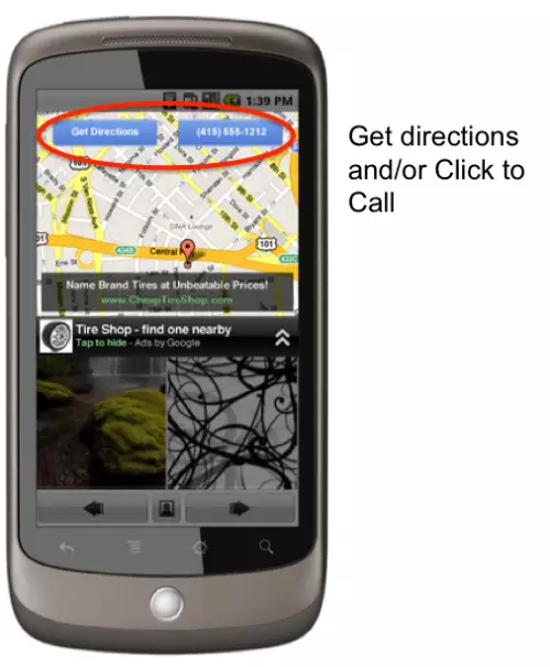 Google představuje rozšiřitelné mapové reklamy pro mobily 18313_2