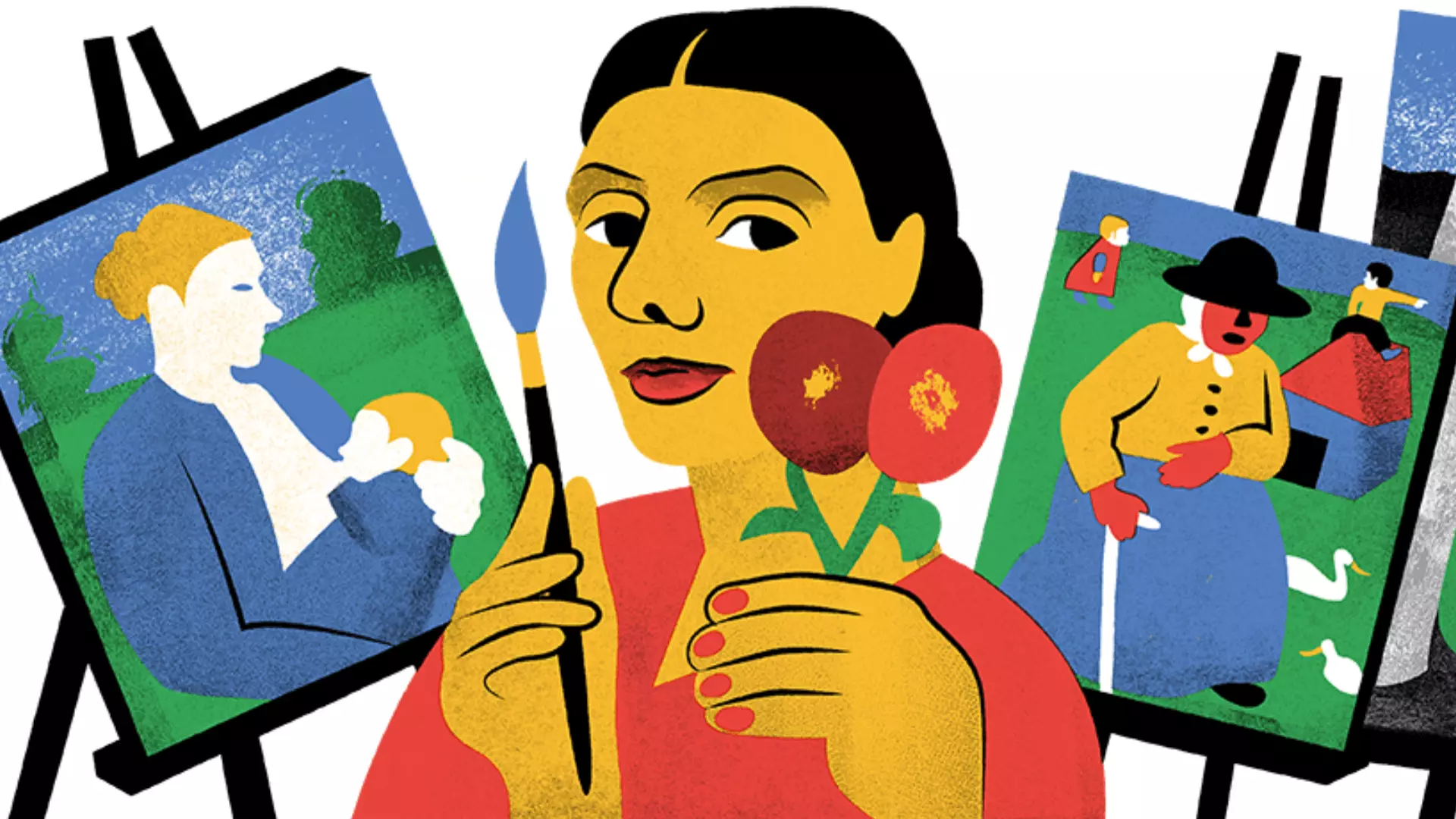 Paula Modersohn-Becker Google doodle jonora lill-artist Ġermaniż konness mal-moviment tal-arti Modernista