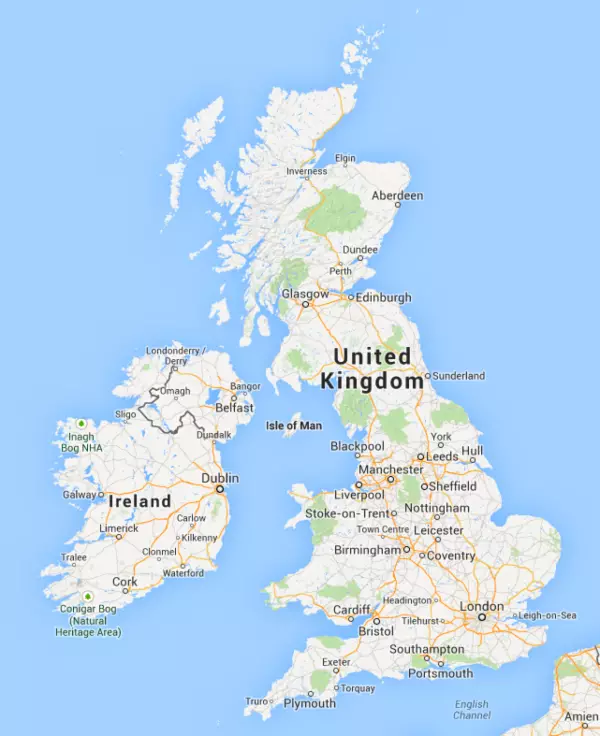 Google Maps සහ UK