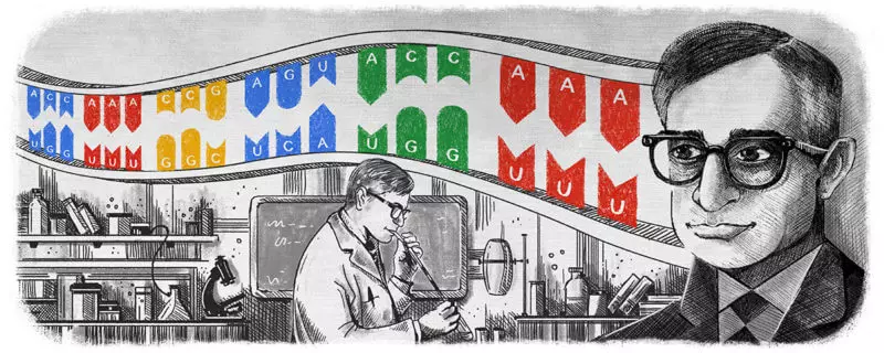 Har Gobind Khorana Doodle Google meraikan ahli kimia pertama yang membina gen sintetik 19524_6