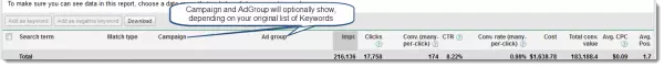 AdWords検索用語ビューを使用してキーワードと除外情報を最適化する方法 19713_4