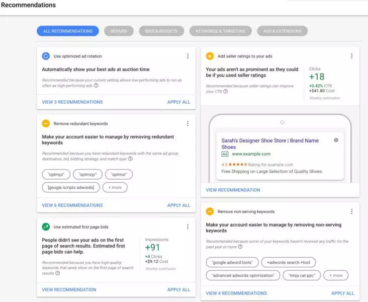 أربع طرق لتحافظ على إنتاجيتك عندما تتغير واجهة AdWords 1982_2