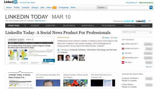 LinkedIn Meluncurkan Situs Berita Sosial 20119_1