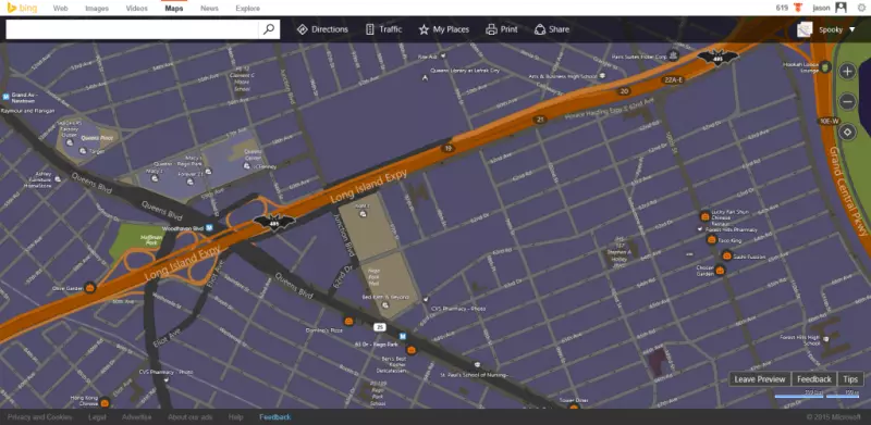 Bing mapa assustador 2015