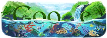 Google धरती दिवस लोगो