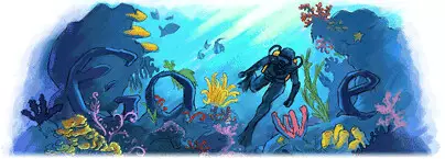 Google Selamat Ulang Tahun ke-100 Jacques Cousteau!