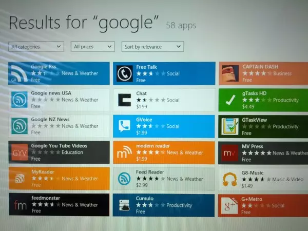 Entschuldigung, Microsoft Surface-Benutzer: Keine Google-Such-App für Sie 20688_3