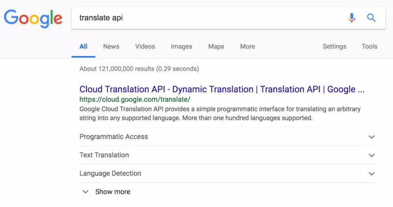 Google Sitelinks အတွက် ဖော်မတ်အသစ်သည် ရှာဖွေမှုရလဒ်များတွင် ဆိုက်အကြောင်းအရာ ပိုမိုပြသသည်။ 20951_2